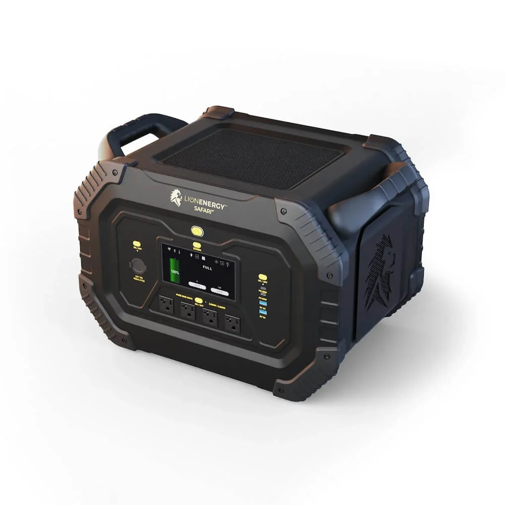 Lion Safari 3000w Solar Power Portable Generator – Outland Energy Solutions